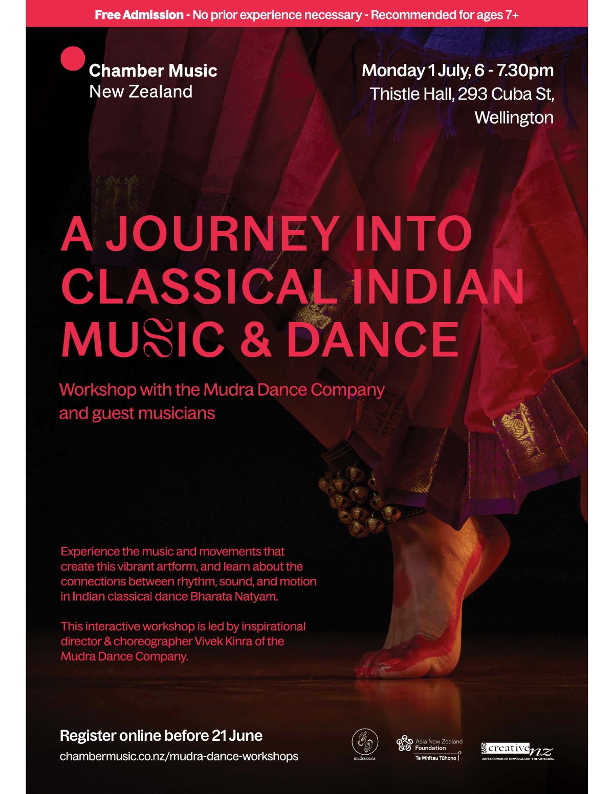 Chamber Music New Zealand presents - Mudra Dance Company Workshop: A ...